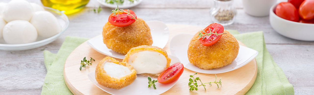 Bocconcini di mozzarella Vallelata fritti | Vallelata Mozzarelle e ...
